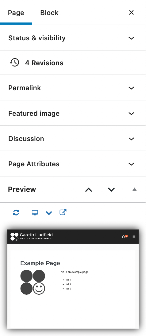Mini Preview - Gareth Hadfield - Custom Websites & Mobile Apps